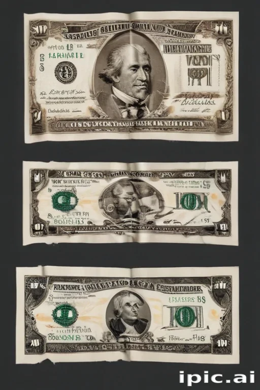 Collection of Historical Currency Featuring Prominent Figures and ...