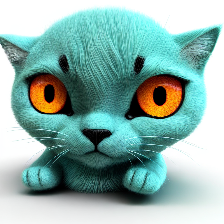 Cat 3d animation