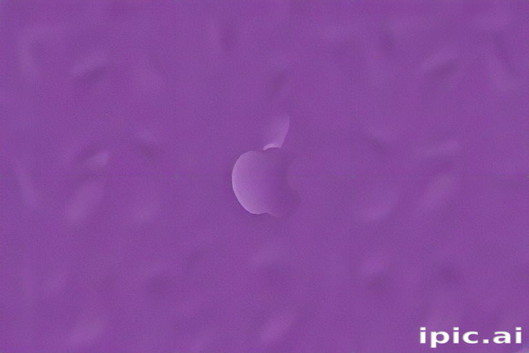 Vibrant Purple Background Featuring a Subtle Apple Logo Design Element