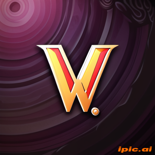 Vibrant and Eye-Catching Letter W on a Swirling Background Design