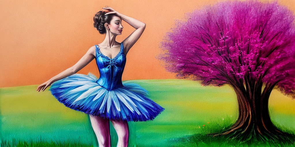 colors flowers and ballerina