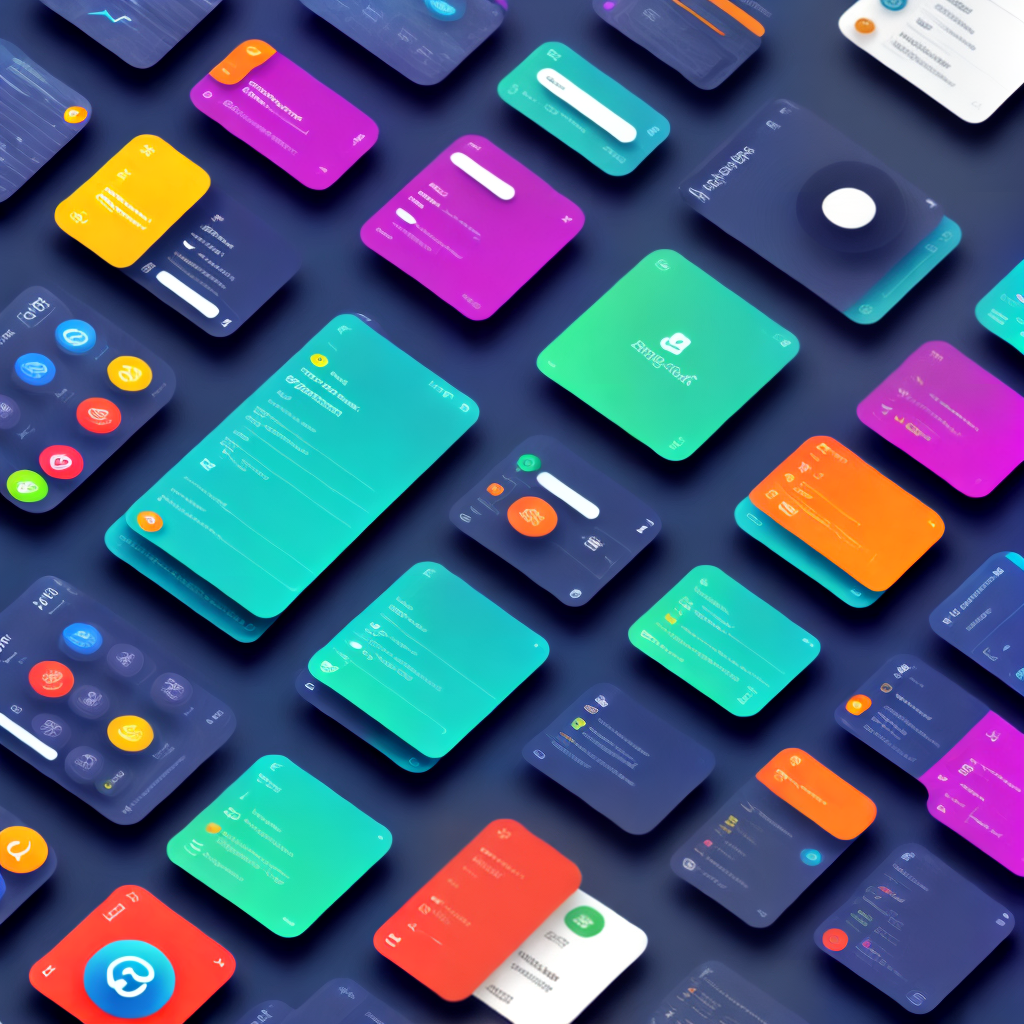 This visually captivating image showcases a mobile app interface that ...