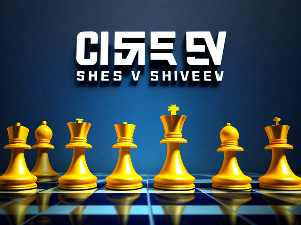 chess tv show modern logo 3d