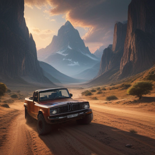 Adventurous Journey Through Majestic Mountains in a Classic Off-Road ...