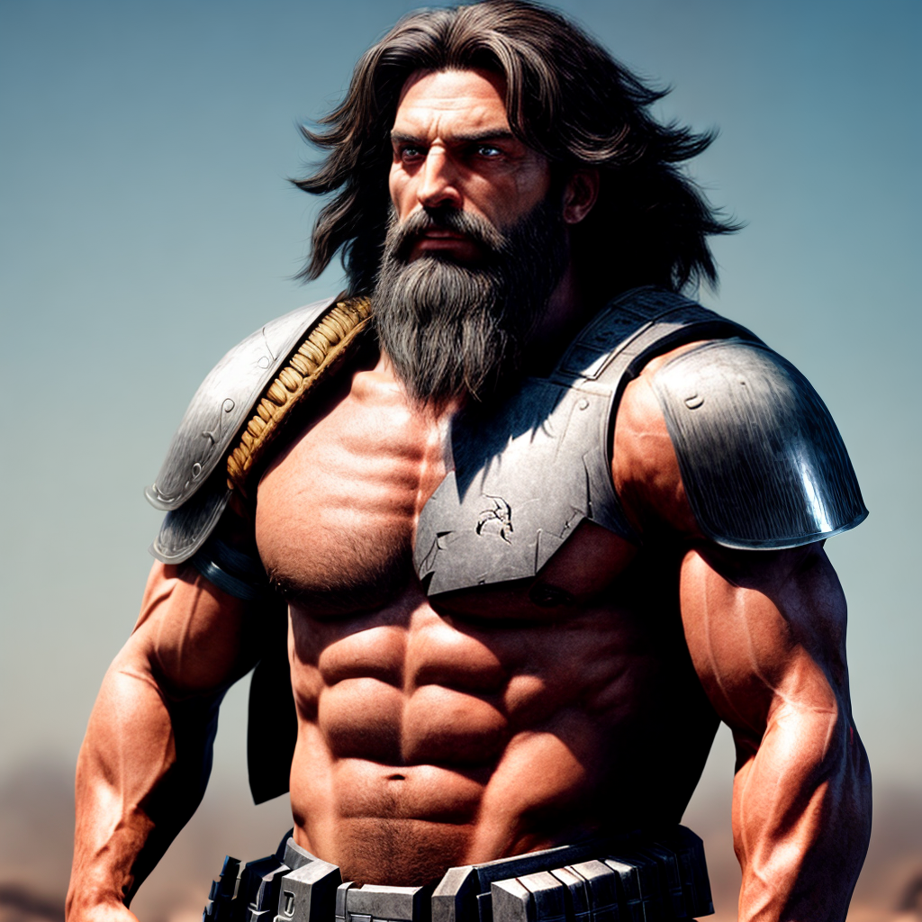 Knight, black beard, floppy hair, Handsome, 4k, ultra realistic ...