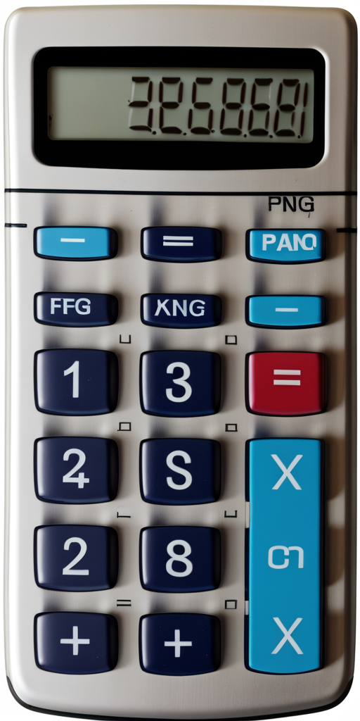 Close-Up of a Modern Calculator Displaying the Number Three Million