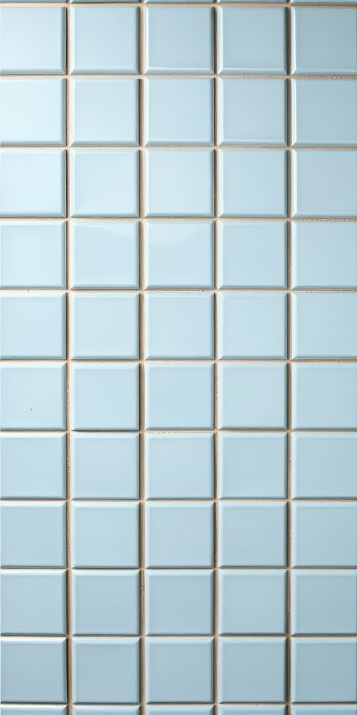 Elegant Light Blue Subway Tiles Arranged in a Neat Grid Pattern