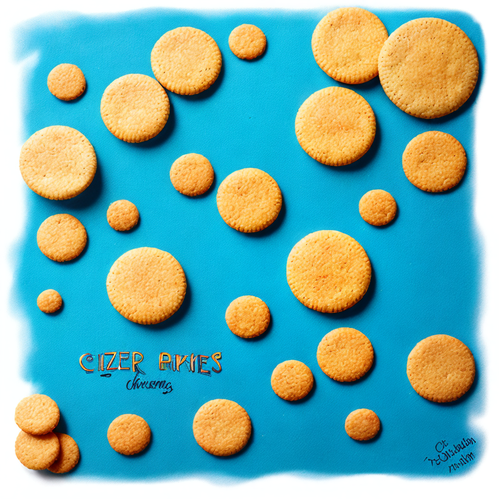 Ritz crackers inspired cartoon logo