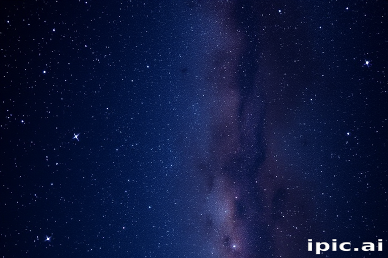 A Stunning View of the Night Sky Filled with Distant Stars.