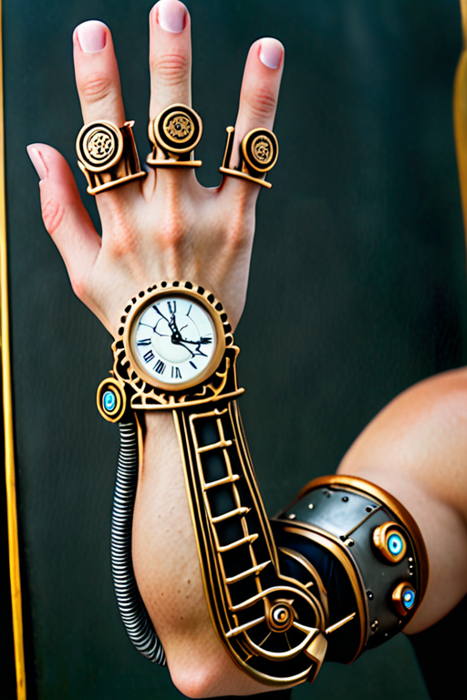 a steampunk arm