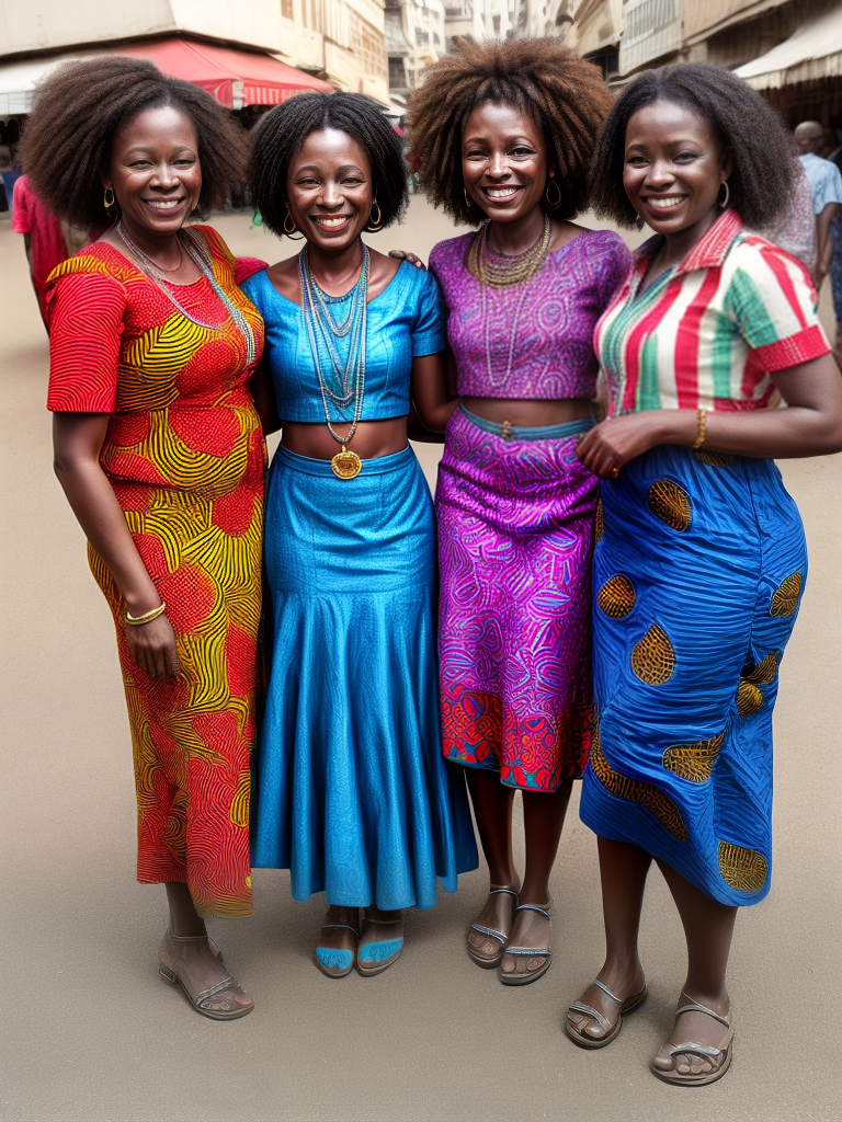 happy Africa traders in the market with money