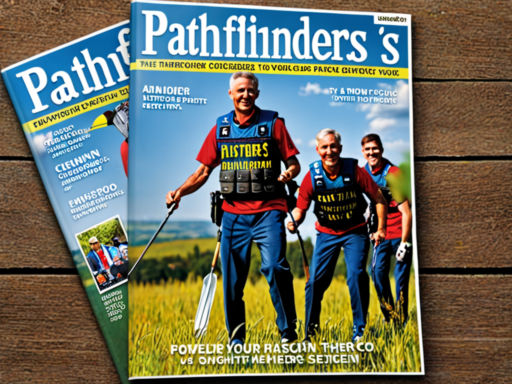 create a magazine cover for the Pathfinders club