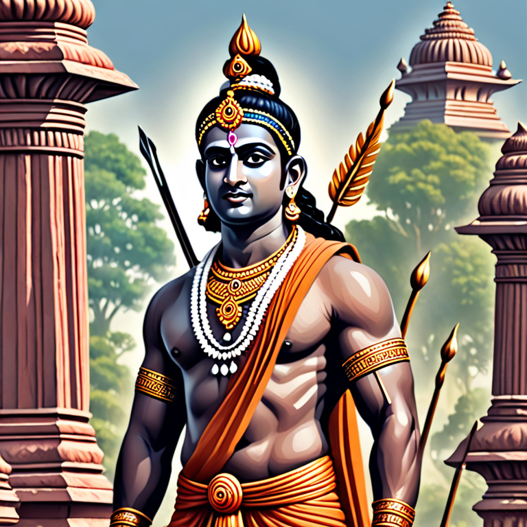 Contemporary Lord Ram Illustration