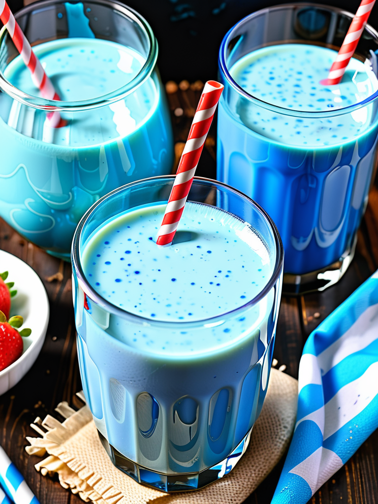 Abstract Blue Background with Soft Geometric Shapes and Gradients