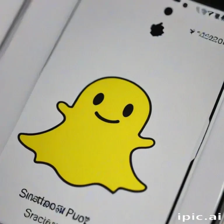 Bright Yellow Snapchat Ghost Logo on a Smartphone Screen Background
