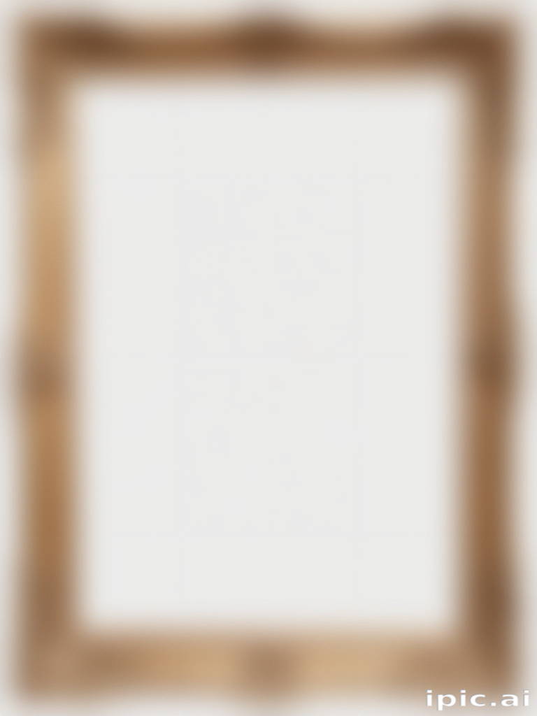 A Rustic Wooden Frame Ready for a Beautiful Picture or Artwork