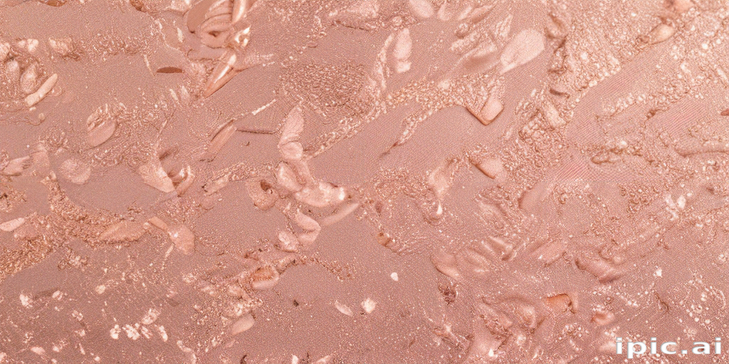 Textured Abstract Background in Soft Rose Gold with Shimmering Highlights