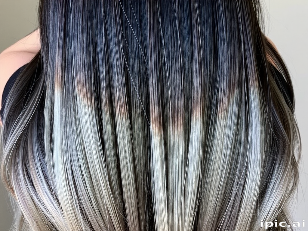 Stunning Long Hair with a Beautiful Ombre Effect from Dark to Light