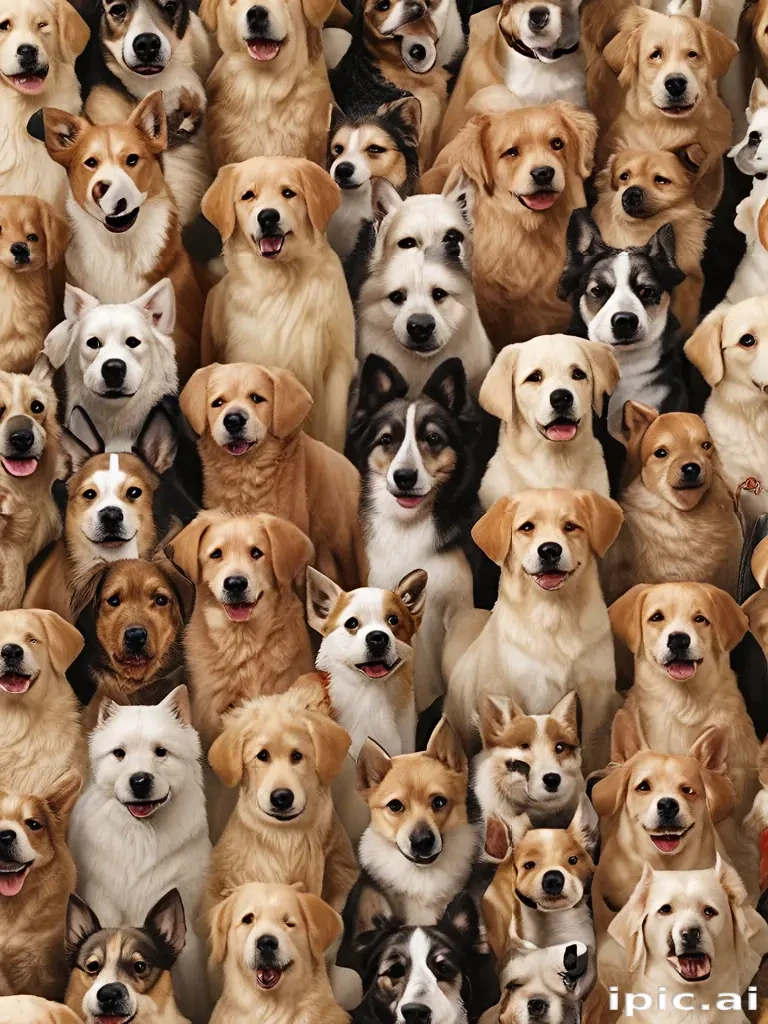A Heartwarming Gathering of Adorable Dogs of All Breeds and Sizes