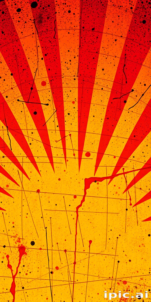 Vibrant Abstract Background Featuring Radiating Red and Yellow Sunburst ...