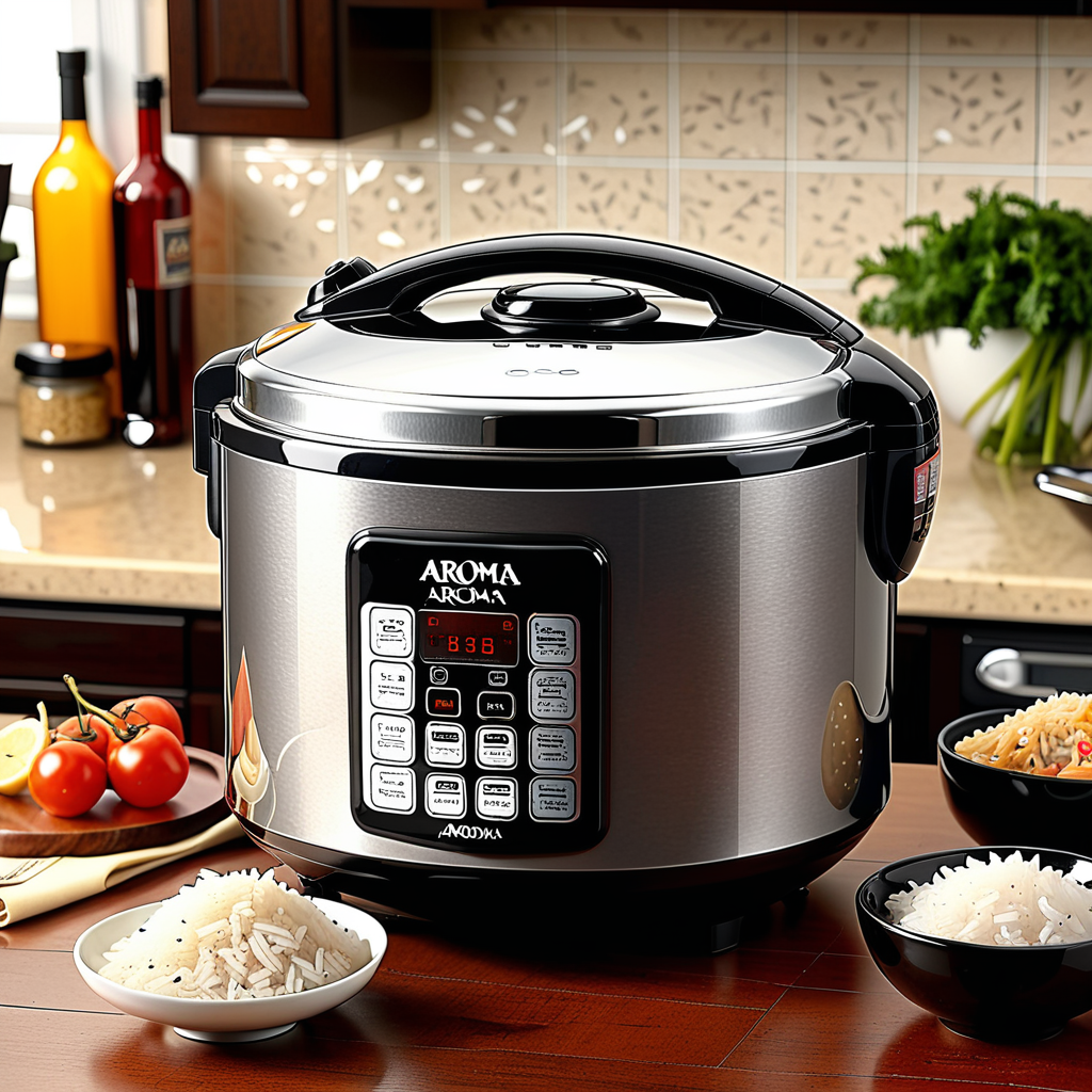 Modern Aroma Rice Cooker: Perfectly Cooked Rice Every Time at Home