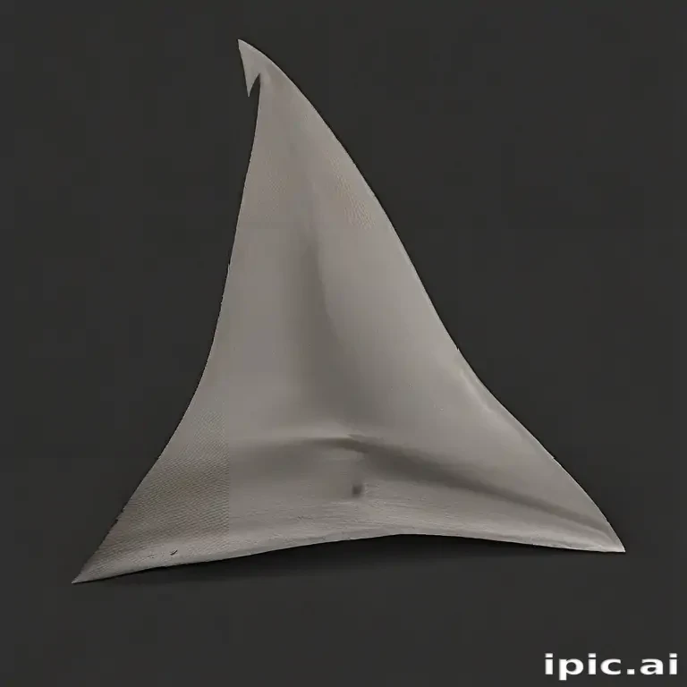 Intriguing Abstract Design of a Shark Fin on a Dark Background