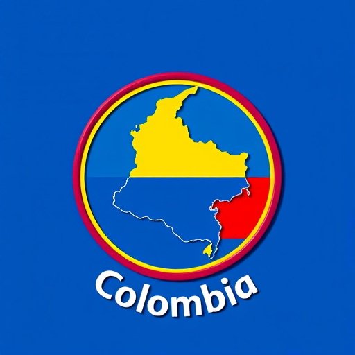 Vibrant Colors of the Colombian Flag Waves in the Breeze