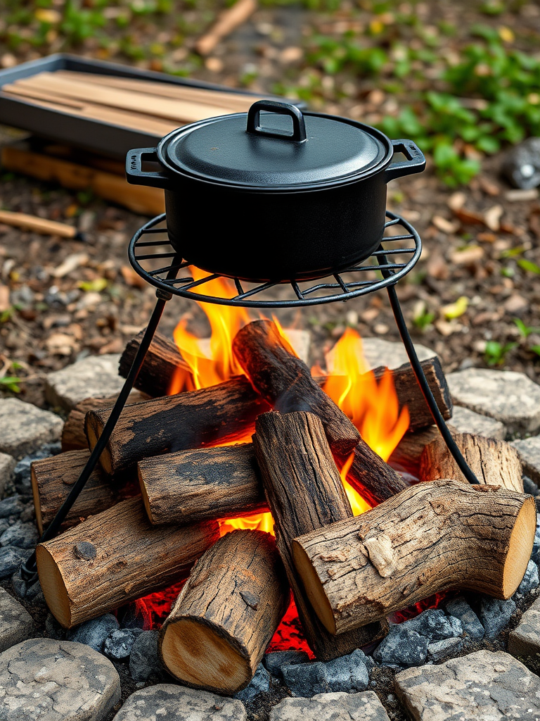 Gathering Around the Campfire: Cooking with a Dutch Oven Over Flames