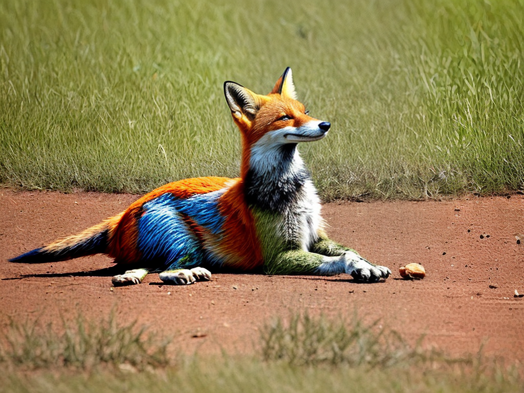 foxes eat Thanksgiving turkey dinner