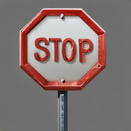 Important Traffic Sign Indicating to Drivers to Come to a Complete Stop