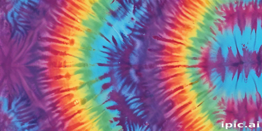 Vibrant Tie-Dye Patterns Creating a Colorful and Playful Visual Experience