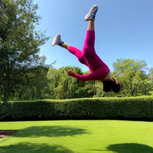 cat doing a backflip