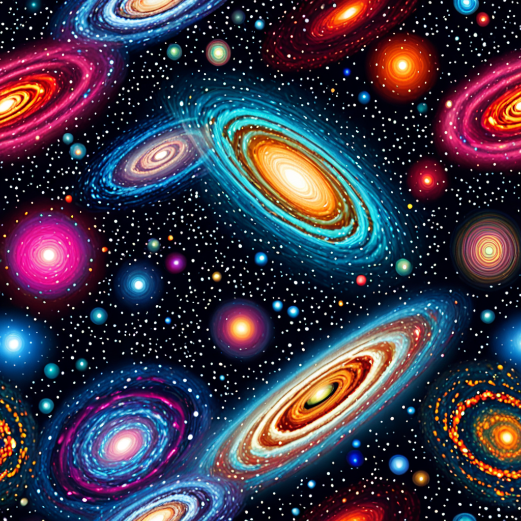 high resolution colorful galaxies realistic landscape picture
