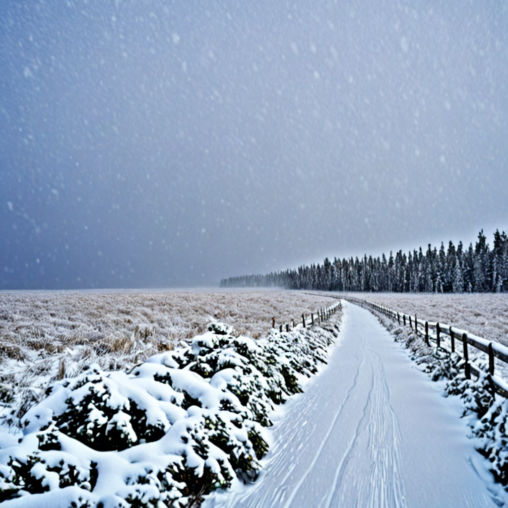 Violent Blizzard landscape