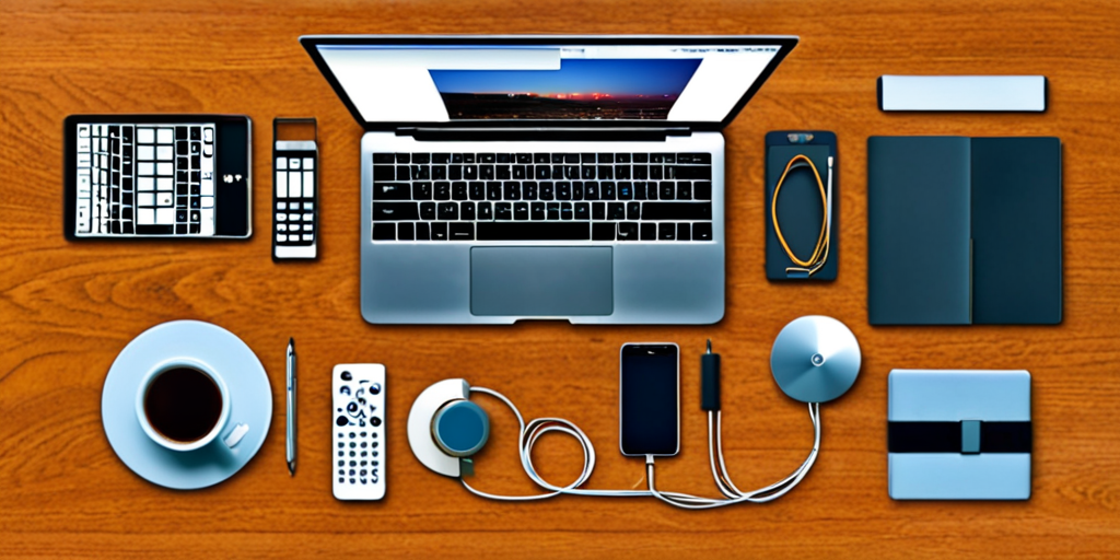 more eletronics and acessories in the table