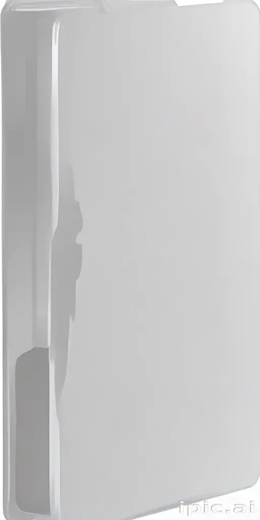 Minimalist Design of a Clear Plastic Folder with No Visible Contents