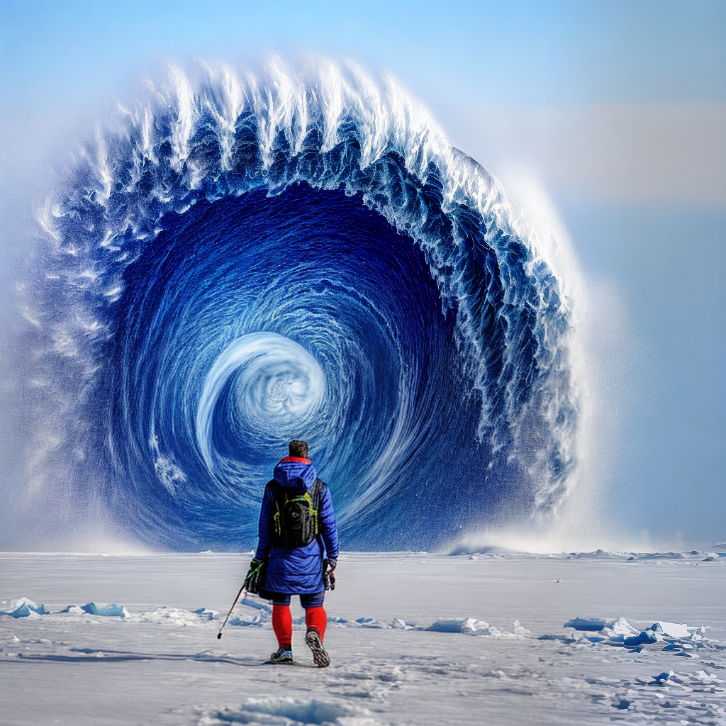 Monsters that look like Messi in Antarctica