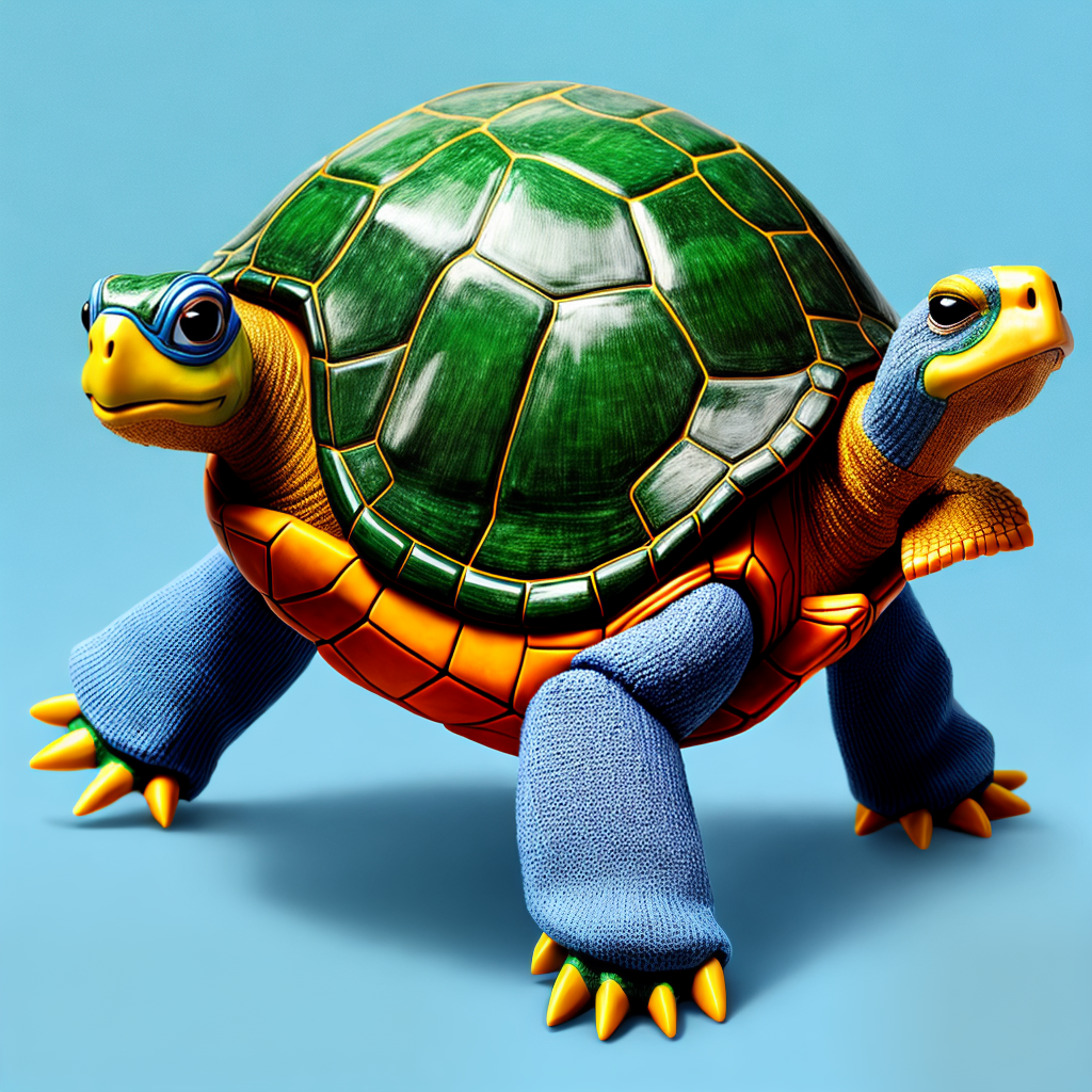 cool turtle mascot