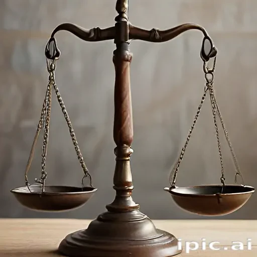 Classic Brass Balance Scales Symbolizing Justice and Fairness in ...