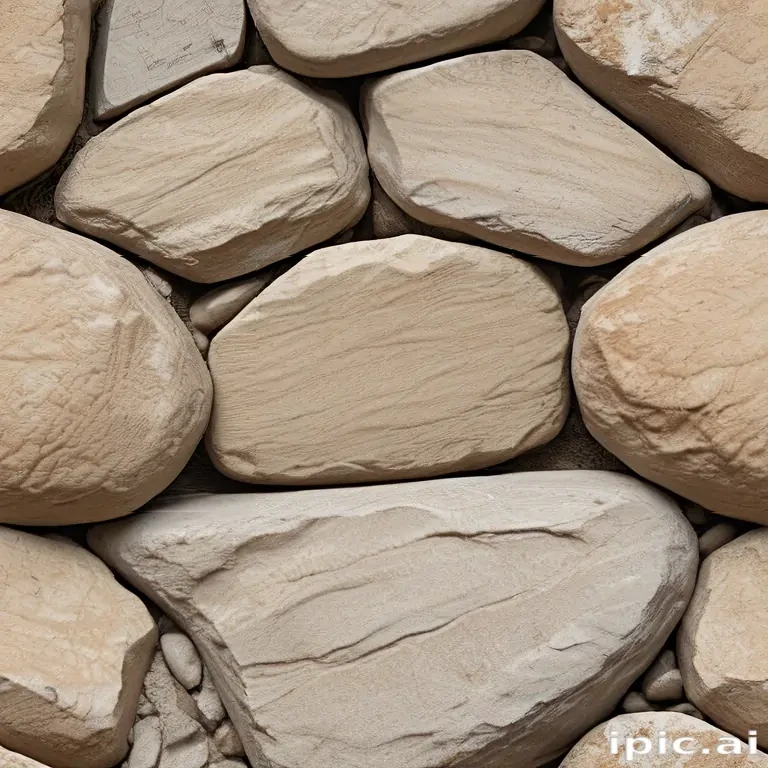 Smooth, Natural Stones Displaying Earthy Tones and Varied Textures in ...