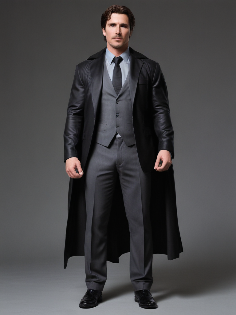 Christian bale as bruce wayne, full body