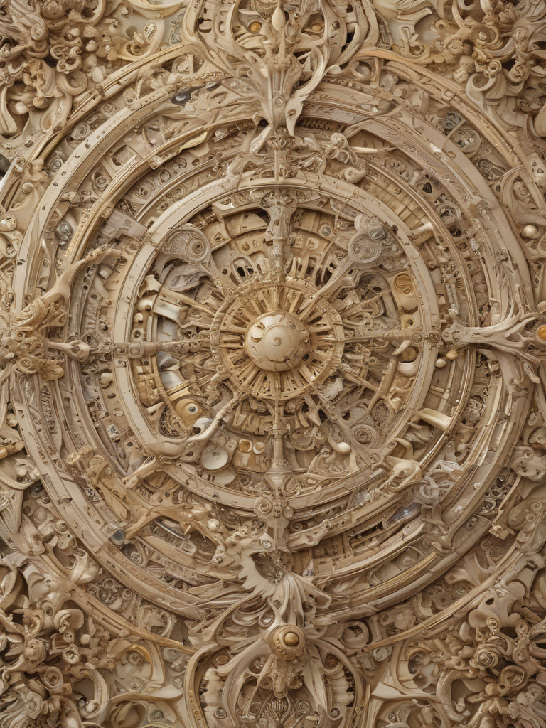 Intricate Decorative Design Featuring Elaborate Patterns and ...