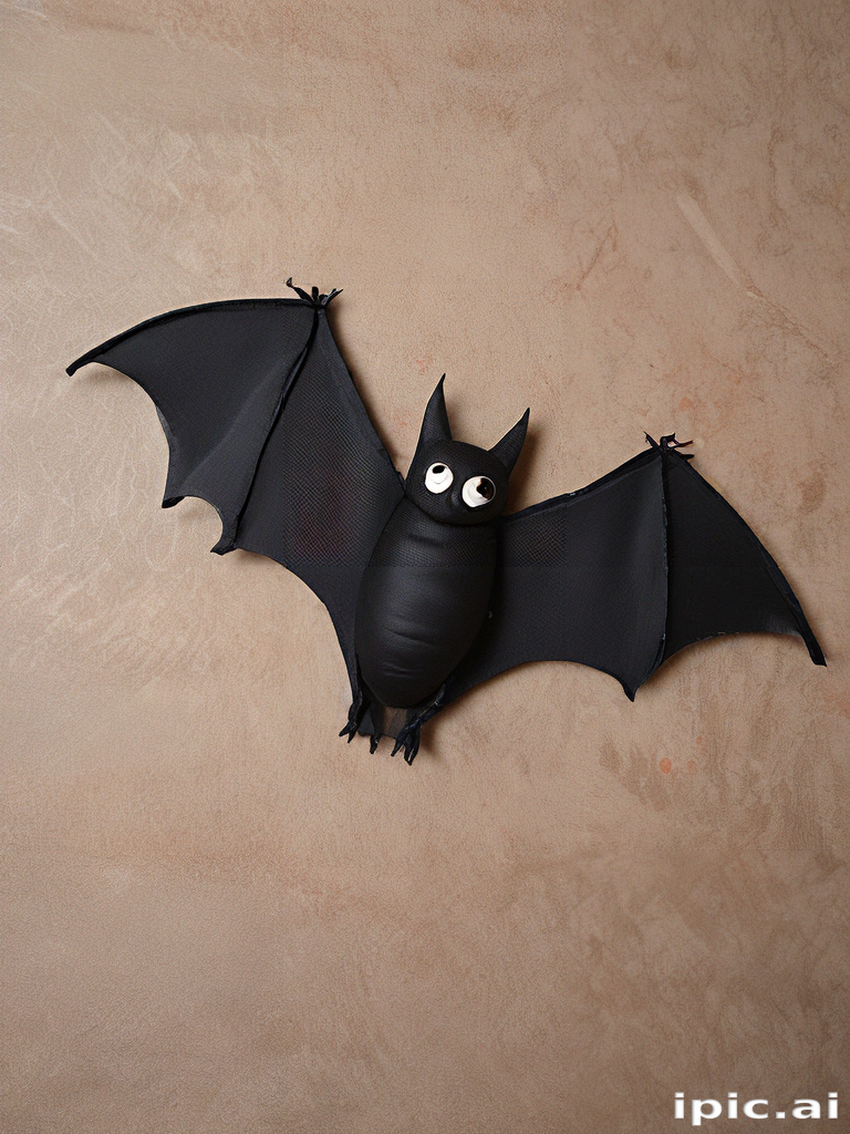 Creative Bat Decoration Made from Recycled Materials for Halloween ...