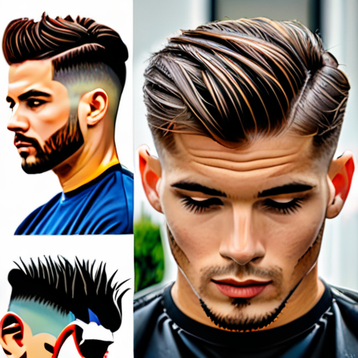 Men Haircut 4 inches on top and 3 inches sides