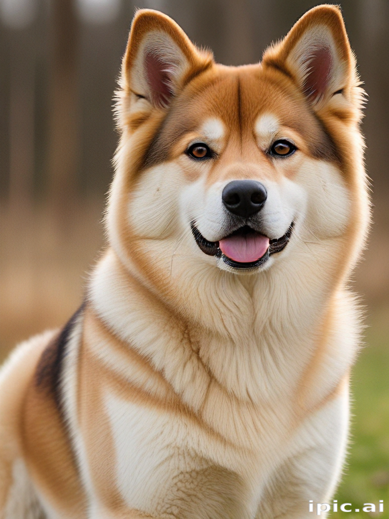 A Cheerful Dog Smiling Brightly in a Natural Outdoor Setting.