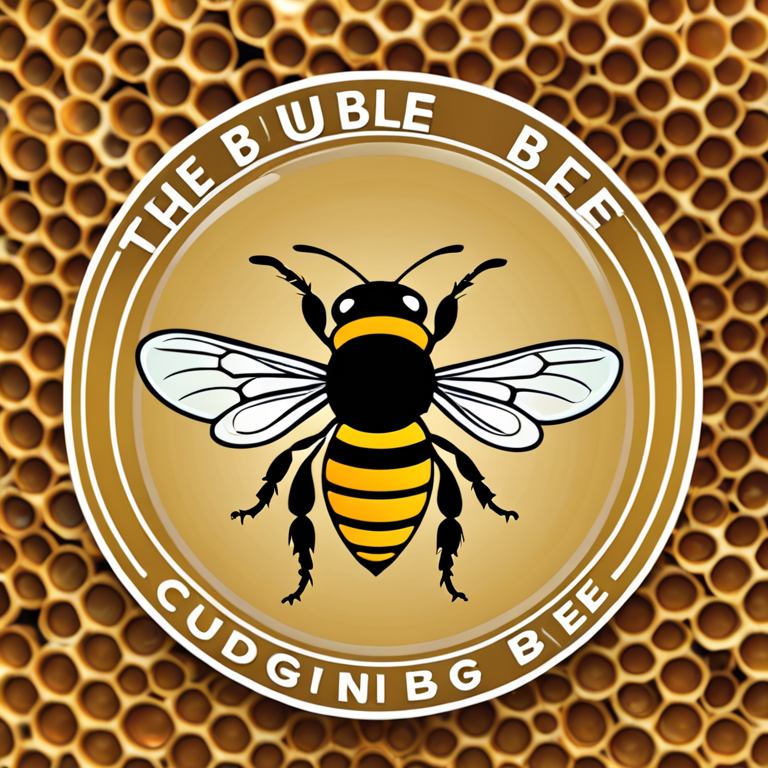 create a business logo for "The Bubble Bee". The business specializes in honey bee products ...