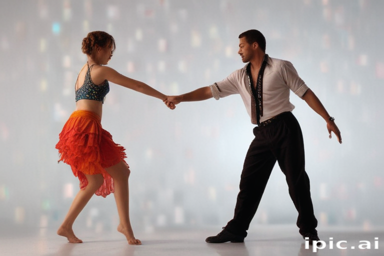 Dynamic Dance Duo Showcasing Passion and Skill on the Dance Floor