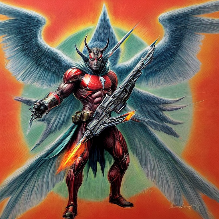 The world killing satan and his army for god