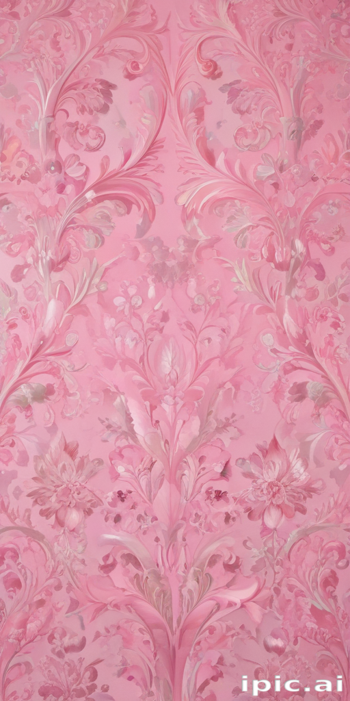 Delicate Floral Patterns in Soft Shades of Pink for Elegant Decor.