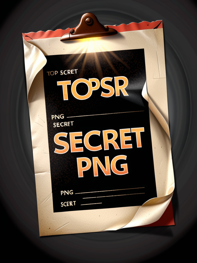 Confidential Document Displaying Top Secret Information with PNG Format ...